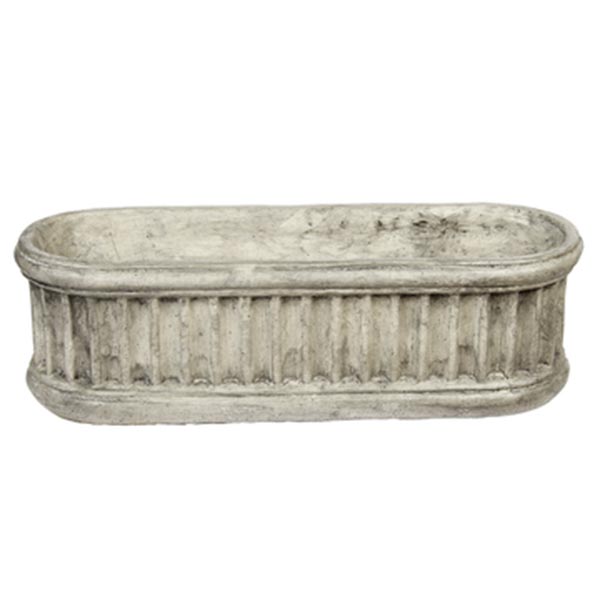 24in Oval Planter | Solid Rock Stone Works