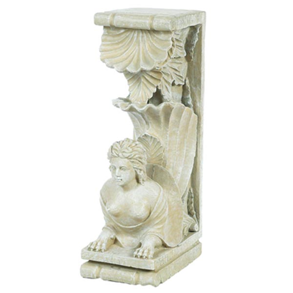 34in Lady Shell Pedestal | Solid Rock Stone Works
