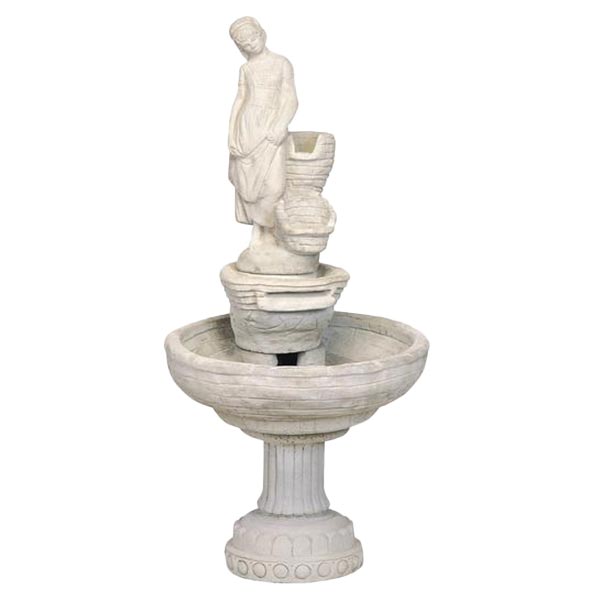 Acapulco Lady at Well Fountain | Solid Rock Stone Works