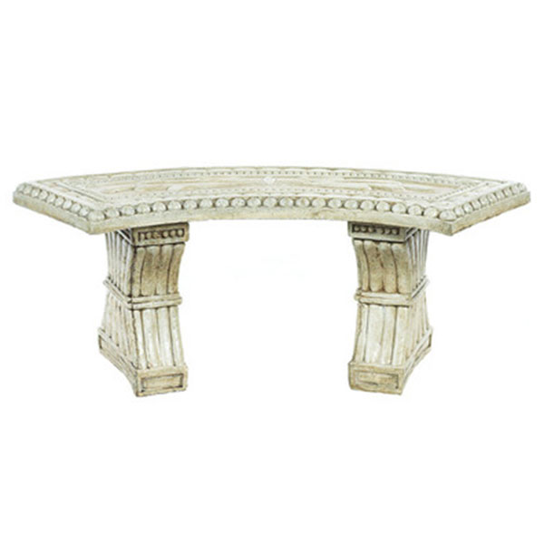 Concrete Curved Optimism Bench | Solid Rock Stone Works