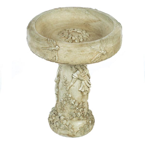 Fairy Dance Birdbath | Solid Rock Stone Works