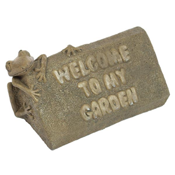 Frog Welcome Stone | Solid Rock Stone Works