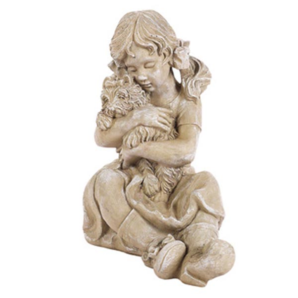 Girl with Puppy | Solid Rock Stone Works