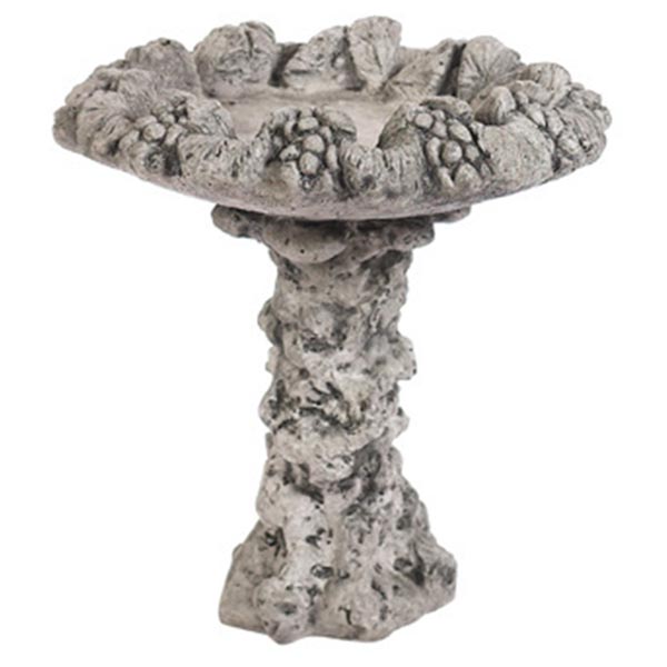 Grape Vine Birdbath | Solid Rock Stone Works