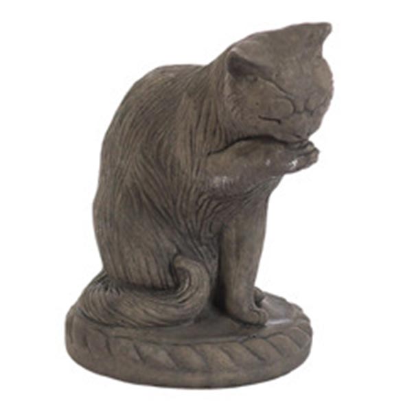 Large Cat Licking Paw | Solid Rock Stone Works