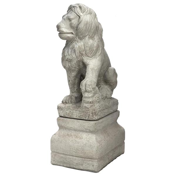 Large Lion Pedestal | Solid Rock Stone Works