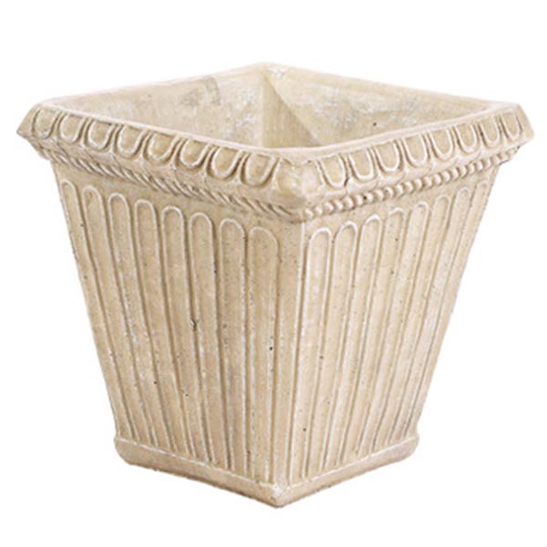 Large Square Fancy Planter | Solid Rock Stone Works