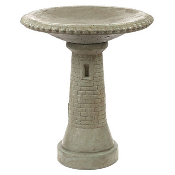 Concrete Lighthouse / Notch Birdbath | Solid Rock Stone Works