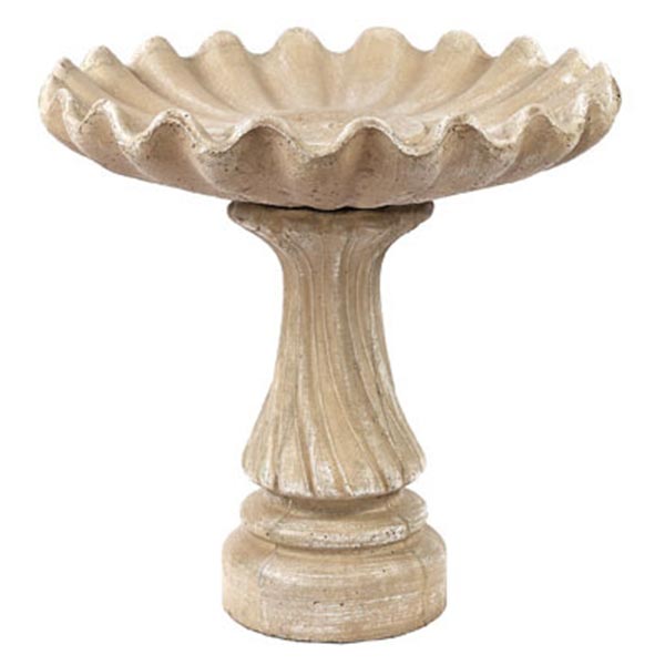 Medium Catawba / Clamshell Birdbath | Solid Rock Stone Works