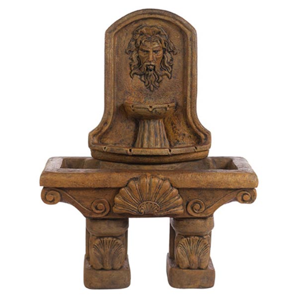 Neptune Rectangle Shell Fountain | Solid Rock Stone Works