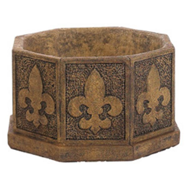Octagon Fleur Planter | Solid Rock Stone Works