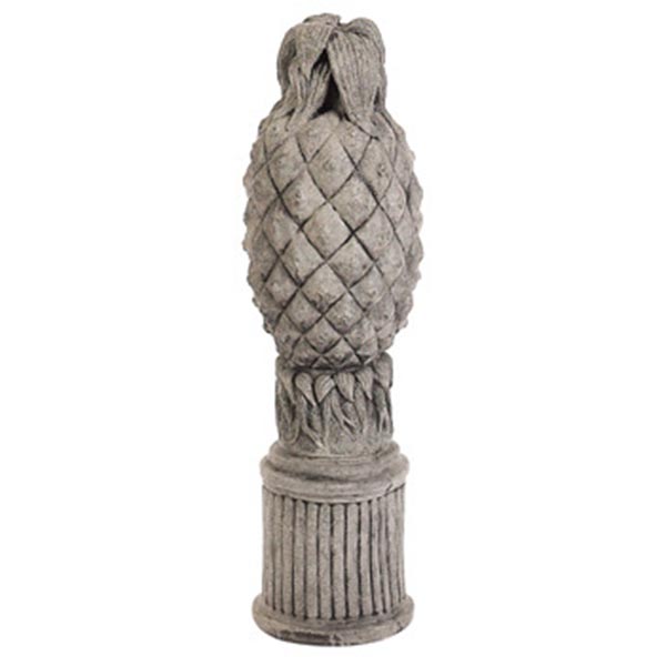 Tall Pineapple on Base Fountain Top | Solid Rock Stone Works