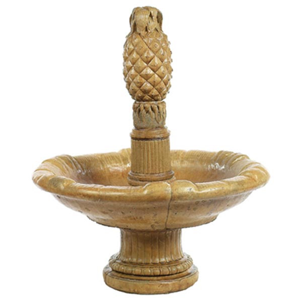 Tall Pineapple on Base Fountain | Solid Rock Stone Works