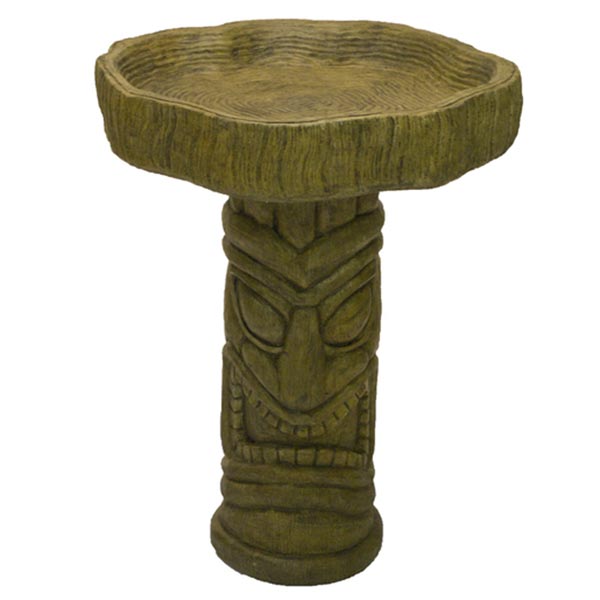 Tiki Birdbath | Solid Rock Stone Works