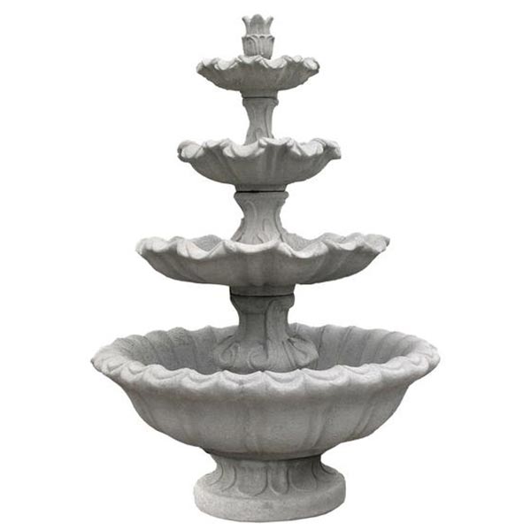 XL Scroll Fountain | Solid Rock Stone Works