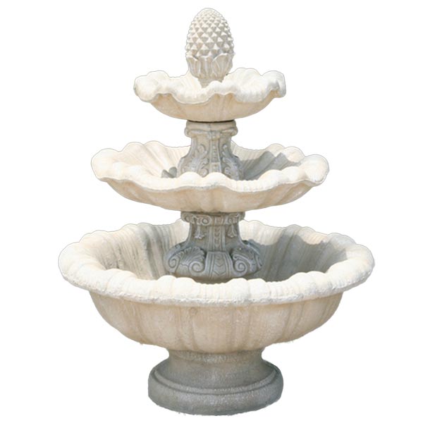 Extra Large 3 Tier Fountain | Solid Rock Stone Works