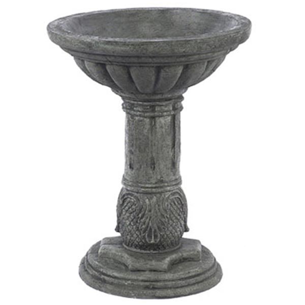 Reeded Birdbath | Solid Rock Stone Works