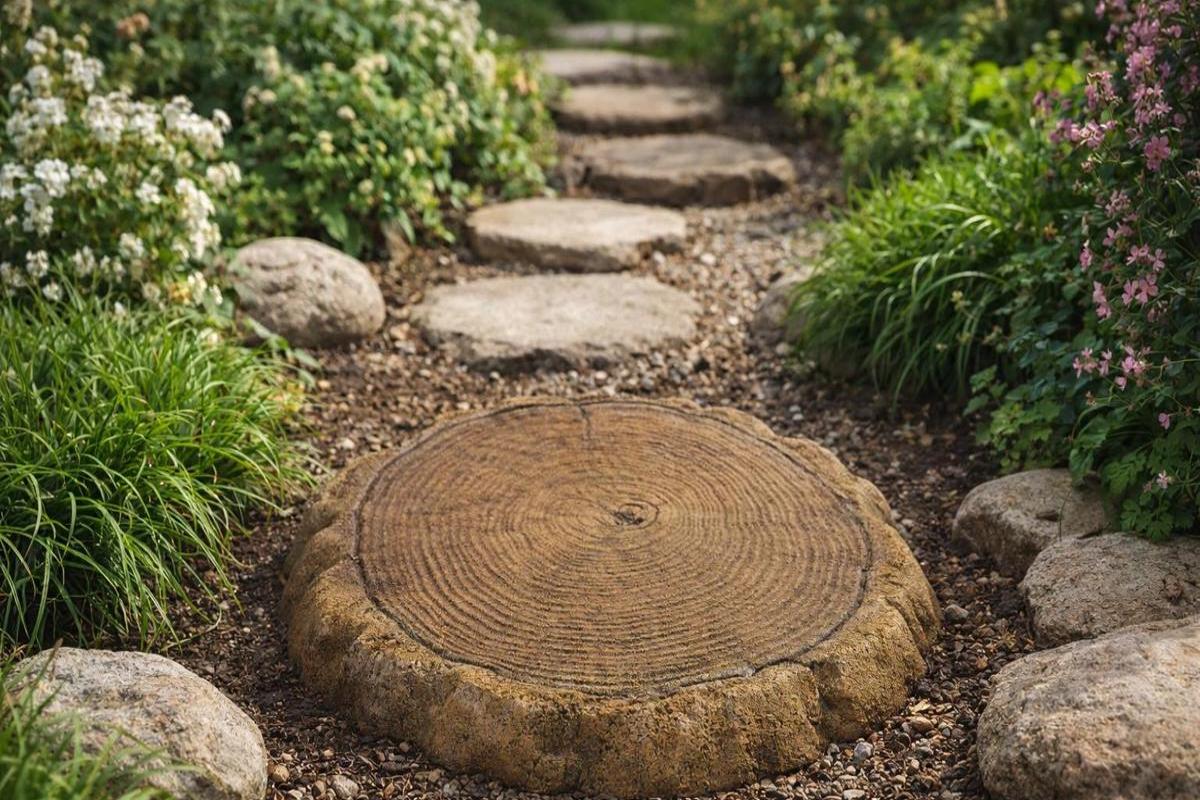 Concrete Large Log Stone | Solid Rock Stone Works