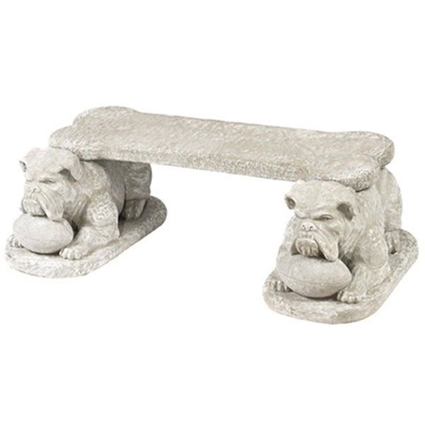 Concrete Bulldog Bench Set | Solid Rock Stone Works