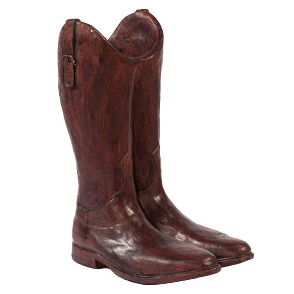 English Riding Boot Planter | Solid Rock Stone Works