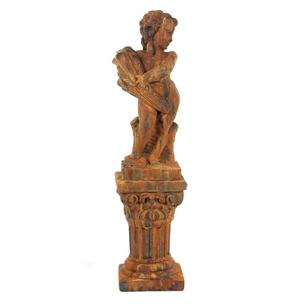 Fall Season Cherub | Solid Rock Stone Works