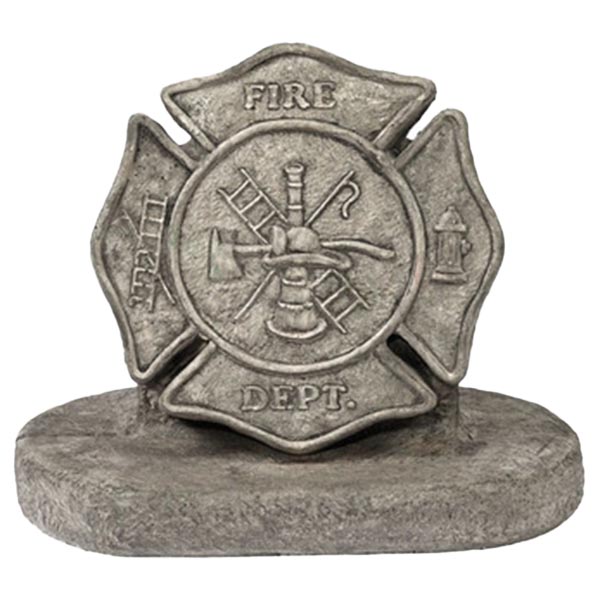 Concrete Fireman's Maltese Cross | Solid Rock Stone Works