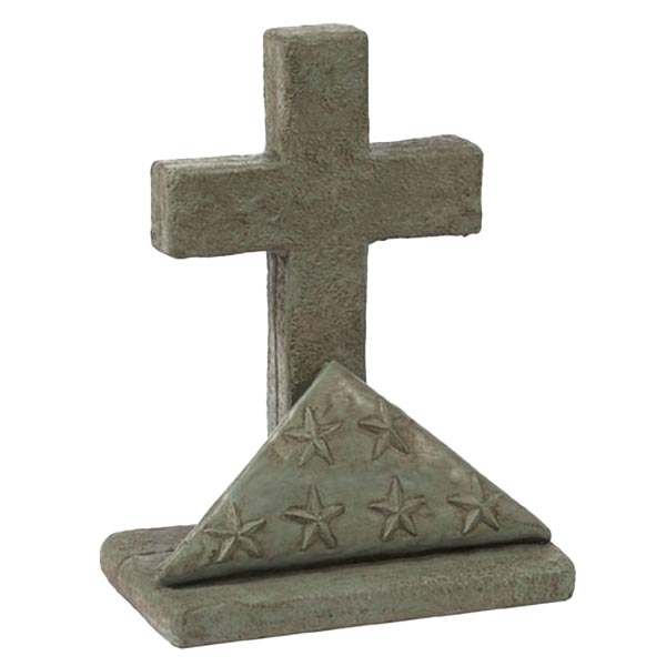 Flag and Cross | Solid Rock Stone Works