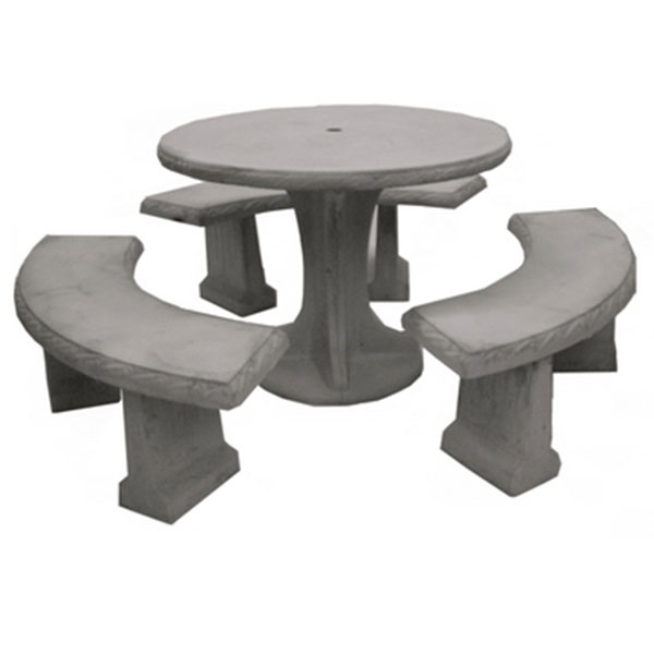 Genteel Estate Table Set | Solid Rock Stone Works