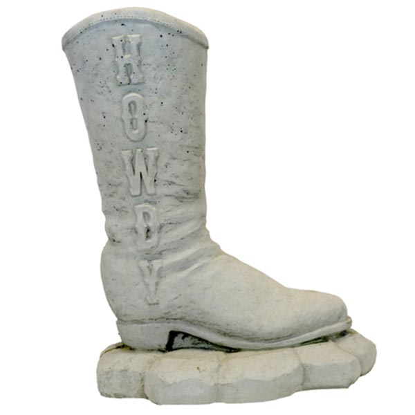 Howdy Boot Planter | Solid Rock Stone Works