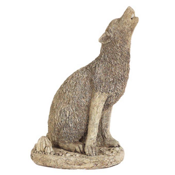 concrete Howling Coyote | Solid Rock Stone Works