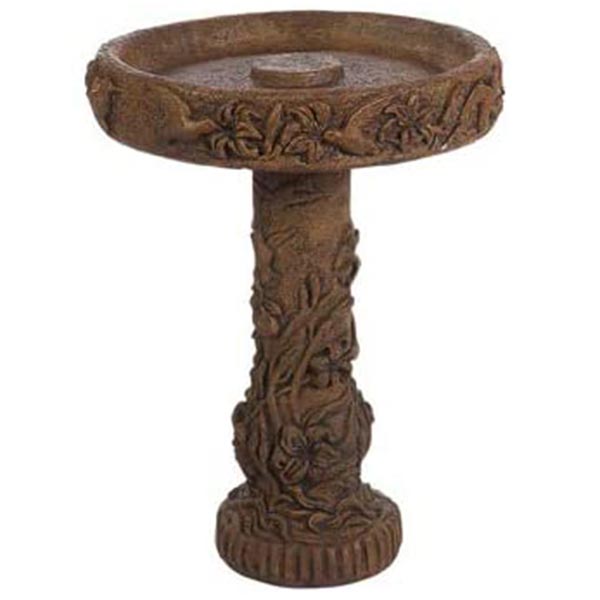 Cocrete Hummingbird Birdbath | Solid Rock Stone Works