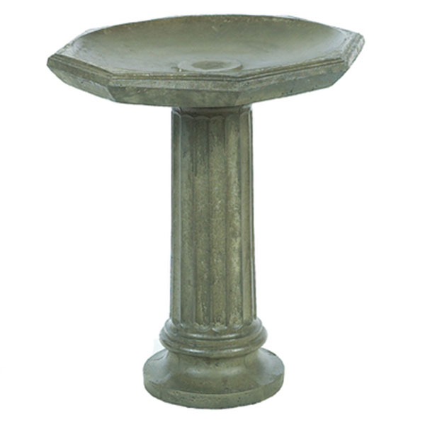 Large Octagon Birdbath | Solid Rock Stone Works