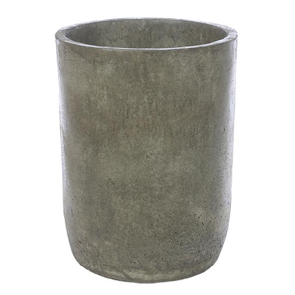 Large Round Bottom Cylinder Pot | Solid Rock Stone Works