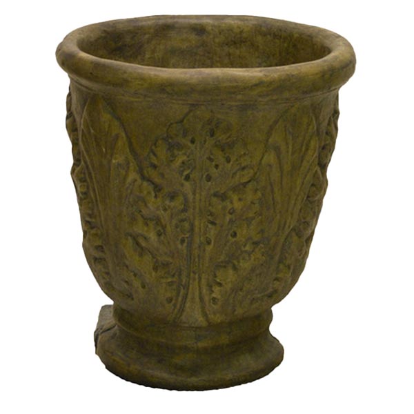 Large Round Leaf Planter | Solid Rock Stone Works