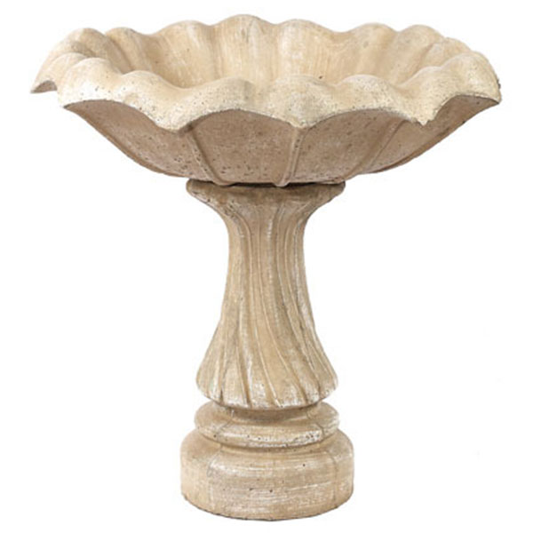 Medium Catawba / Tulip Birdbath | Solid Rock Stone Works