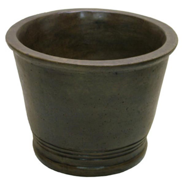 Small Plain 3 Ring Pot | Solid Rock Stone Works