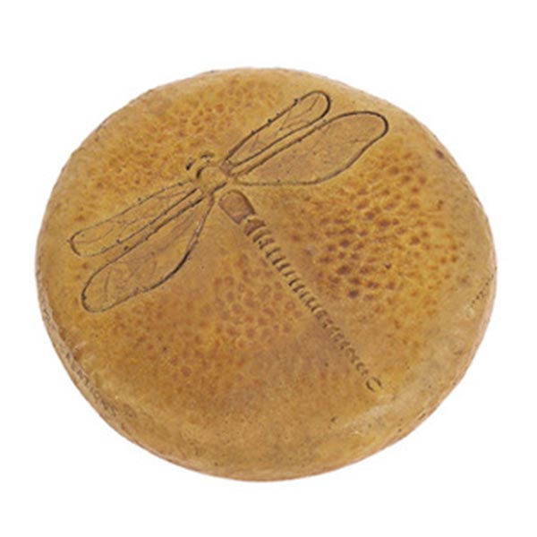 Round Dragonfly Stepping Stone – 12" Concrete Garden Path Stone | 13 ...