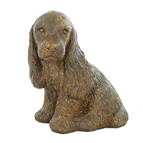 Sitting Cocker Spaniel | Solid Rock Stone Works