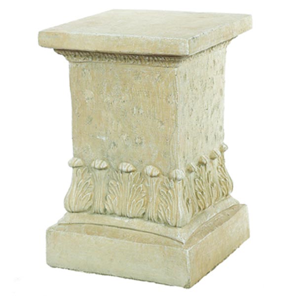 Square Leaf Pedestal | Solid Rock Stone Works