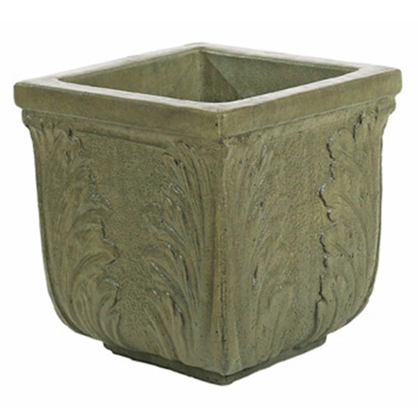Square Corner Leaf Planter | Solid Rock Stone Works