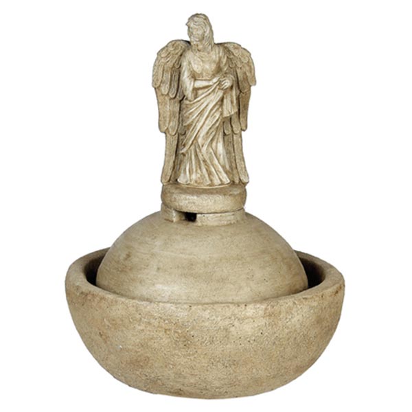 Standing Winged Angel Bowl | Solid Rock Stone Works