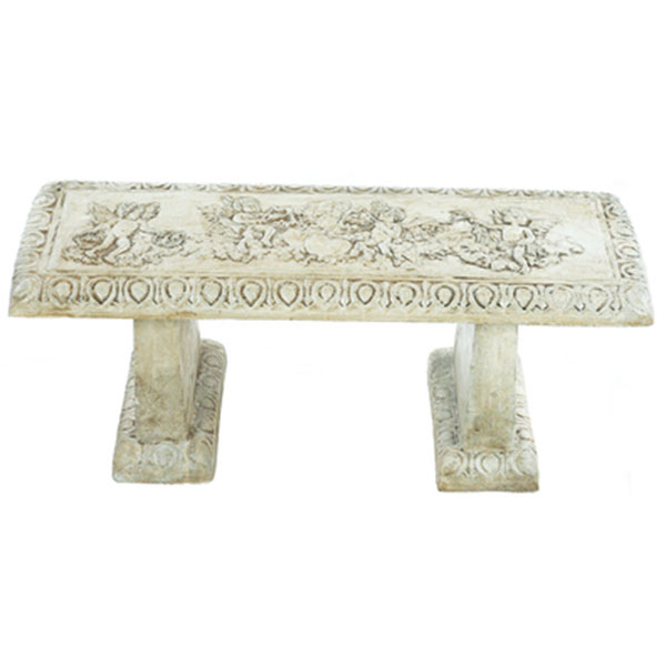 Concrete Straight Angel Bench | Solid Rock Stone Works