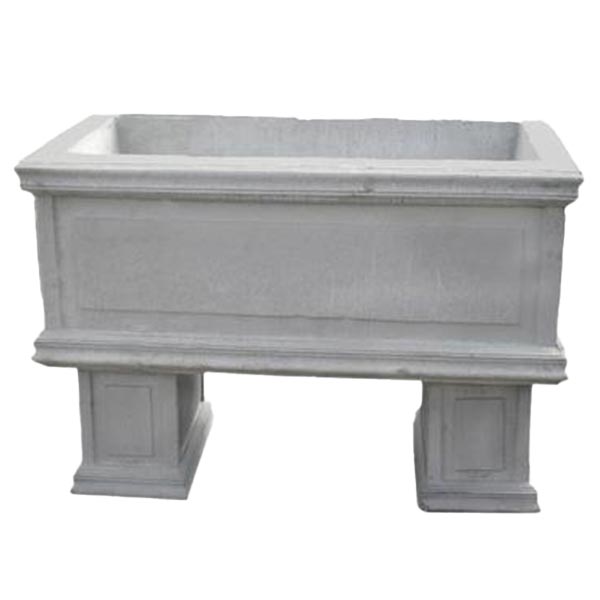 XL Rectangle Planter with Legs | Solid Rock Stone Works